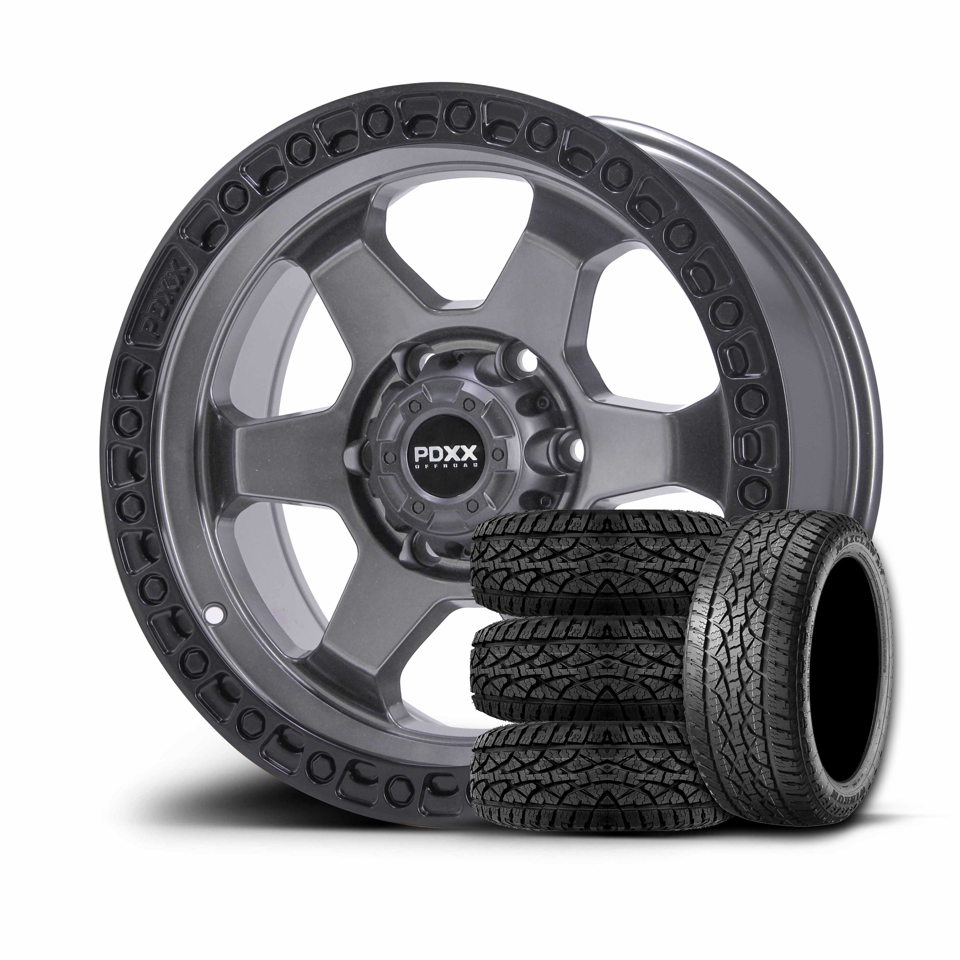 PDXX DOMINATOR 17x8.5 Gunmetal - Wheels Republic